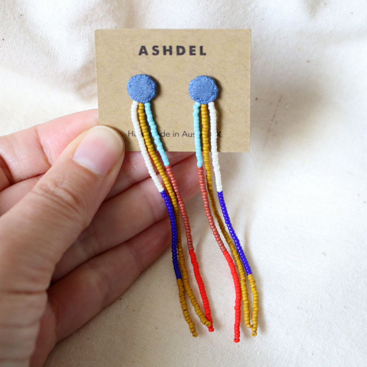 Petite Line Drop Studs – Ashdel